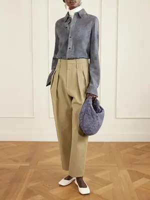 Bottega Veneta Jodie Small Intrecciato Suede Tote - Blue