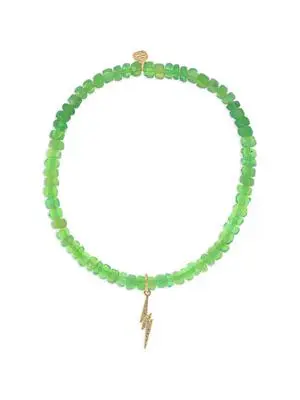 SYDNEY EVAN Opal And Diamond Charm Bracelet - Green