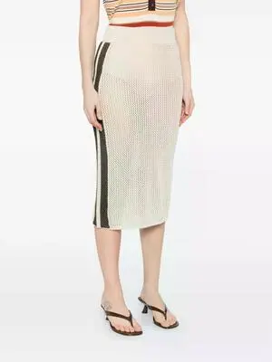 Pinko Knitted Striped Skirt