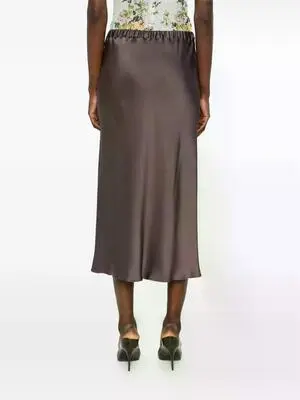 Antonelli Firenze Orinoco Elastic-waistband Midi Skirt - Purple
