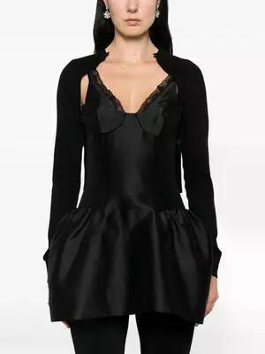 Simone Rocha Pearl-embellished Cropped Cardigan