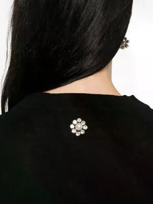 Simone Rocha Pearl-embellished Cropped Cardigan