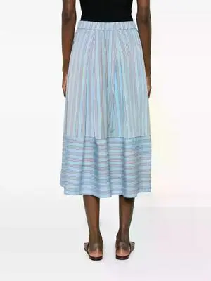 Antonelli Firenze Ibiza Striped Midi Skirt