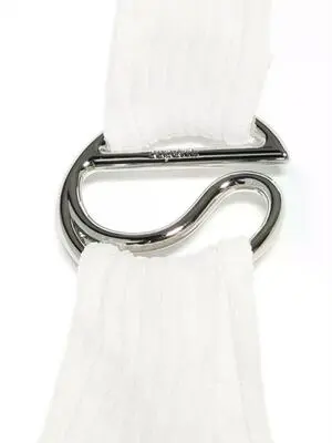 Coperni C-logo Ribbed Midi Dress