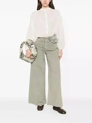 Dixie Buttoned Long-sleeve Shirt - White