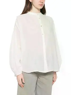 Dixie Buttoned Long-sleeve Shirt - White