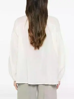 Dixie Buttoned Long-sleeve Shirt - White