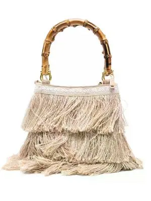 LA MILANESA Jucca Fringed Tote Bag