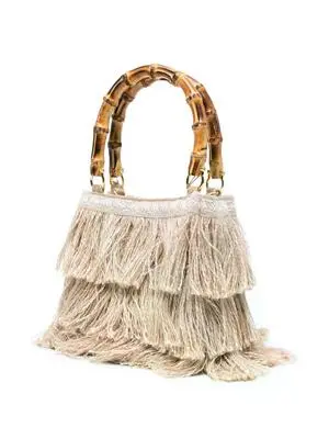 LA MILANESA Jucca Fringed Tote Bag