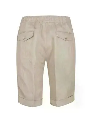 BARBA NAPOLI Drawstring Turn-up Shorts - Neutrals