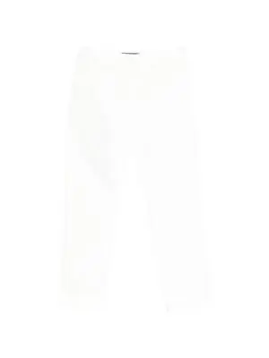Max Mara Cropped Cigarette Trousers - White