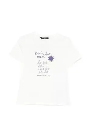 Max Mara Graphic-print T-shirt - White