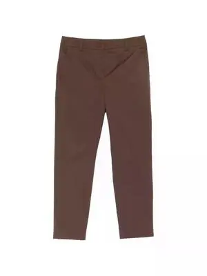 Max Mara Cropped Cigarette Trousers - Brown