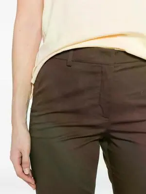 Max Mara Cropped Cigarette Trousers - Brown