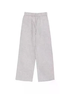 Max Mara Striped Palazzo Pants - Neutrals