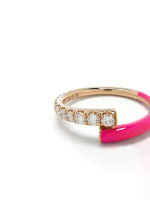 Melissa Kaye 18kt Rose Diamond Lola Ring