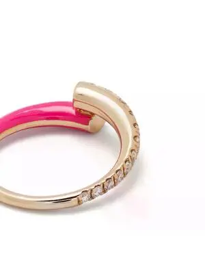 Melissa Kaye 18kt Rose Diamond Lola Ring
