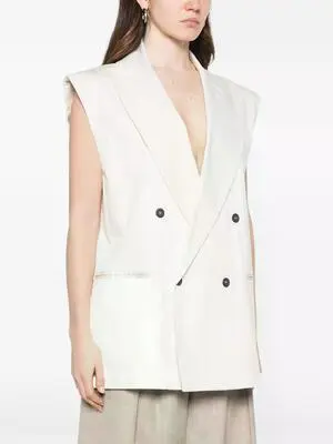 THE M.. Double-breasted Gilet