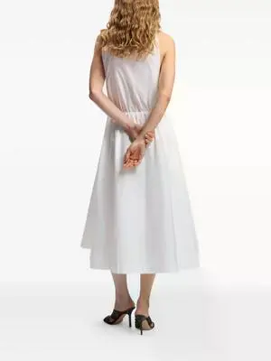 BOSS Collared Drawstring Midi Dress