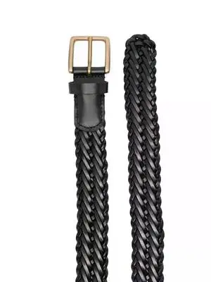 Anderson's Braided Leather Belt - Black