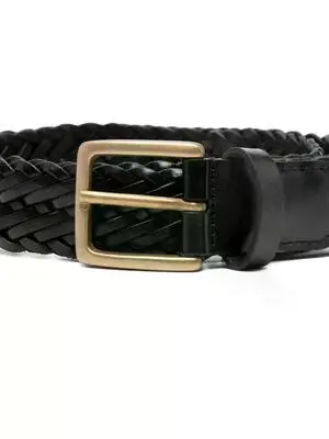Anderson's Braided Leather Belt - Black
