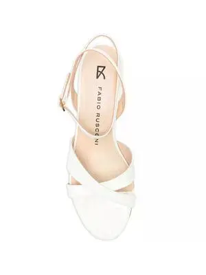 FABIO RUSCONI Criss-cross-strap Sandals - White