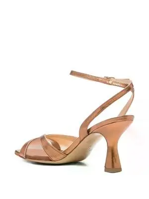 FABIO RUSCONI Ankle-strap High Heel Sandals - Brown
