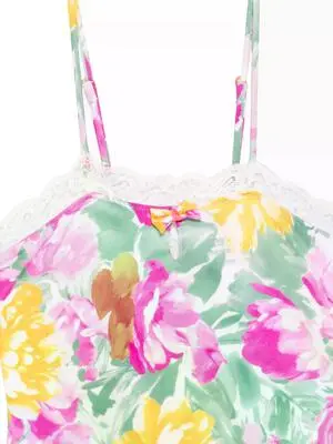 Chloé Floral-print Swimsuit - Pink