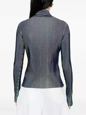 Emporio Armani Buttoned Striped Cardigan