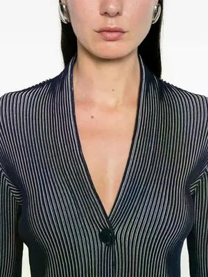 Emporio Armani Buttoned Striped Cardigan
