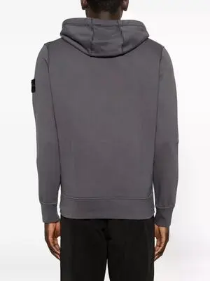 Stone Island Zip Hooded Sweatshirt - Grey