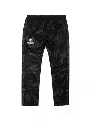 AAPE BY *A BATHING APE Camo Logo-tape Track Pants - Black