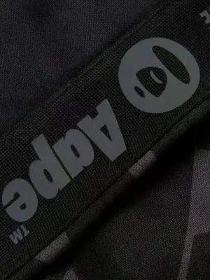 AAPE BY *A BATHING APE Camo Logo-tape Track Pants - Black