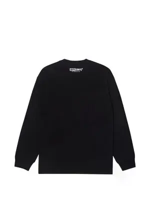 AAPE BY *A BATHING APE Moonface Glittered Long-sleeved Sweatshirt