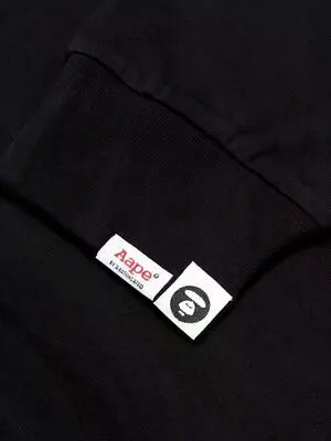 AAPE BY *A BATHING APE Moonface Glittered Long-sleeved Sweatshirt