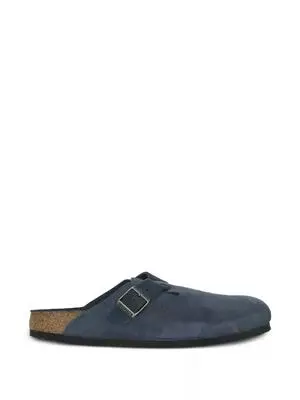 BIRKENSTOCK Boston Buckle-detail Mules - Blue