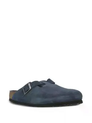 BIRKENSTOCK Boston Buckle-detail Mules - Blue
