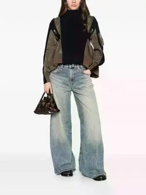 Sacai Paneled Zip Jacket - Black