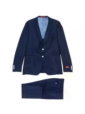 Isaia Notched-lapels Suit - Blue