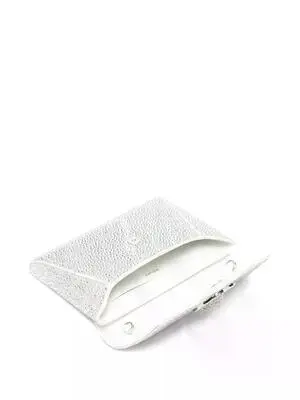 Versace La Medusa Crystal Envelope Clutch - Silver