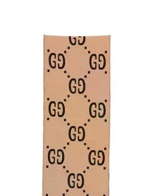 Gucci Freedom Gg Jacquard Frayed Scarf - Neutrals