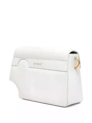 Off-White Burrow 24 Leather Shoulder Bag - White