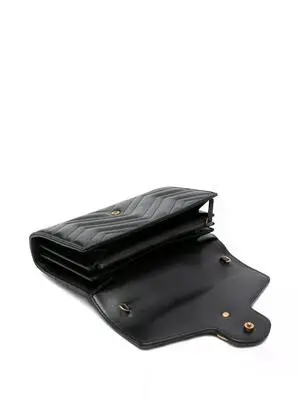 Gucci Mini Chevron-pattern Clutch - Black
