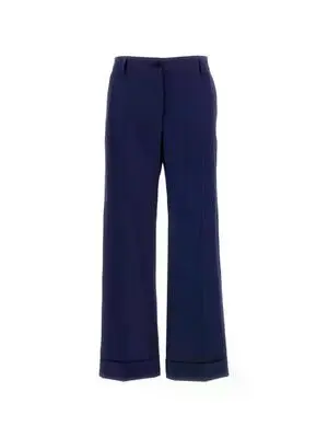 Alberto Biani Cuffed Trousers - Blue