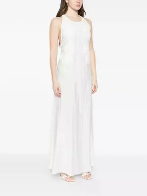 ERMANNO FIRENZE Embroidered Maxi Dress - White