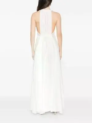ERMANNO FIRENZE Embroidered Maxi Dress - White