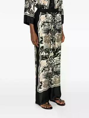 ERMANNO FIRENZE Floral-print Trousers