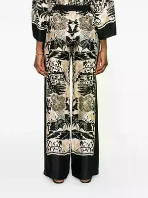 ERMANNO FIRENZE Floral-print Trousers
