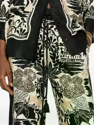 ERMANNO FIRENZE Floral-print Trousers
