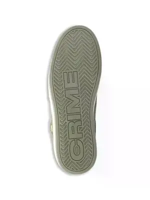 CRIME LONDON Logo-detail Leather Sneakers